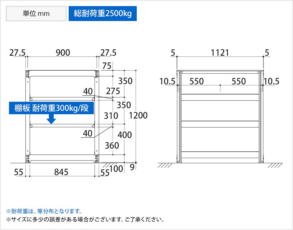 【本体】TRUSCO M3型中量棚 幅900×奥行1121×高さ1200mm 4段 ネオグレー 856-3955の通販 【送料無料】 ｜ オフィス家具通販の【オフィスコム】